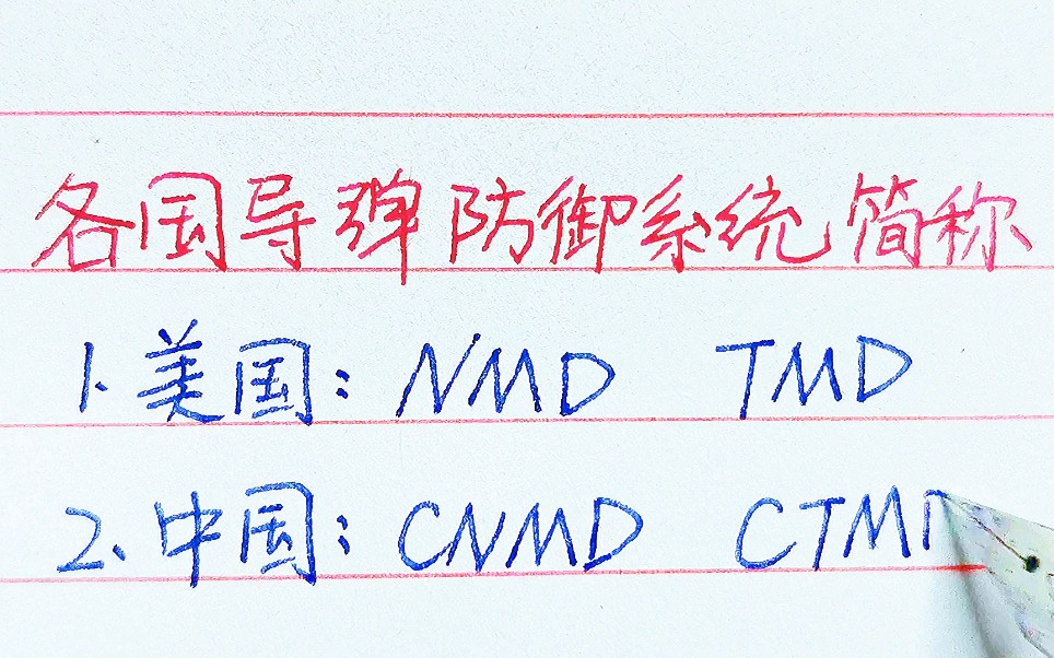 中美俄导弹防御系统简称,有点搞笑,谁能给翻译翻译?