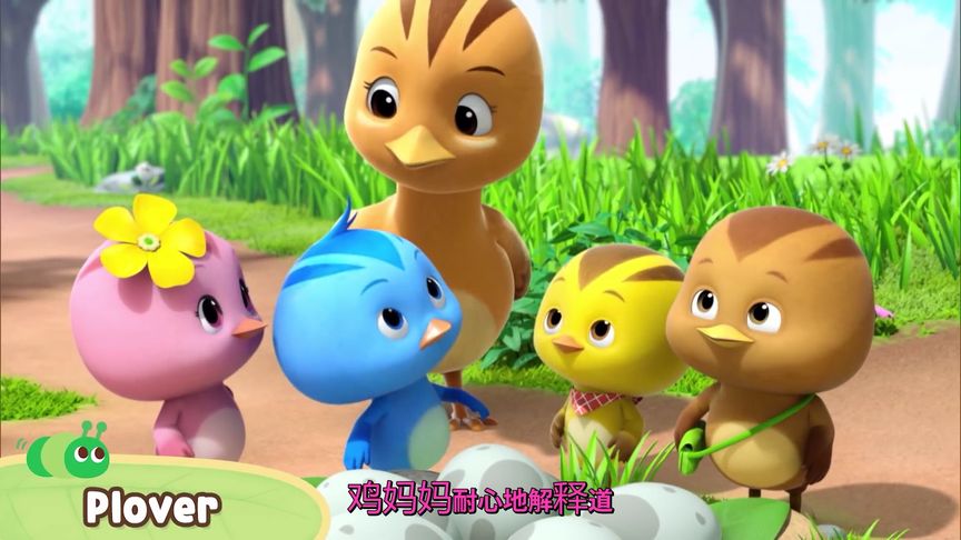 小鸡仔启蒙动画:鸭子妈妈饿了,小鸡仔们助人为乐帮她照顾蛋宝宝