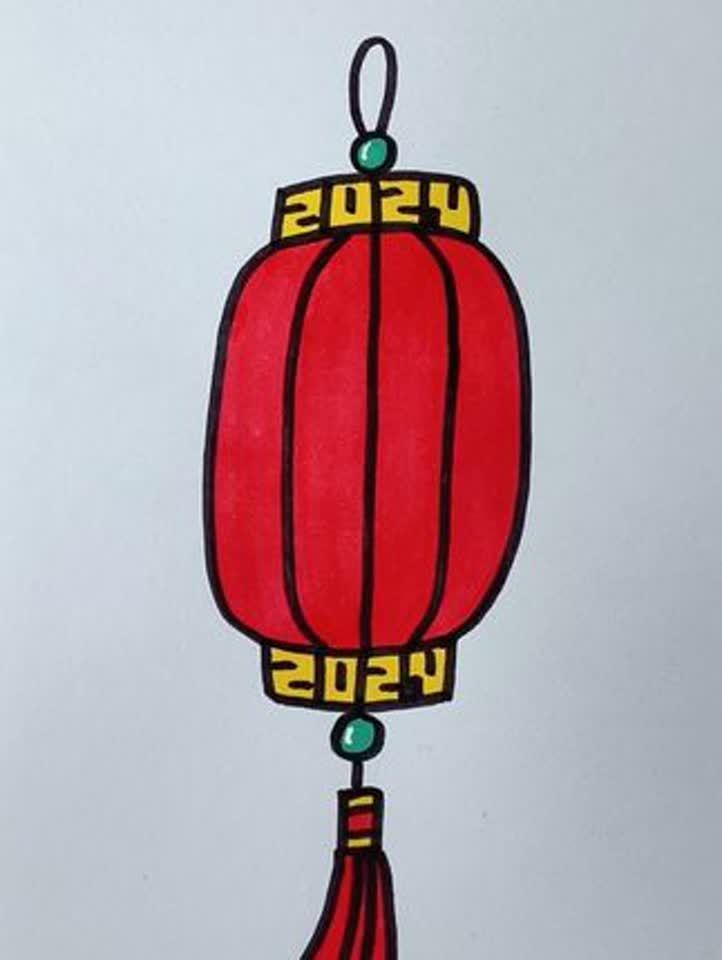 灯笼简笔画#一起学画画 #简笔画 #育儿简笔画