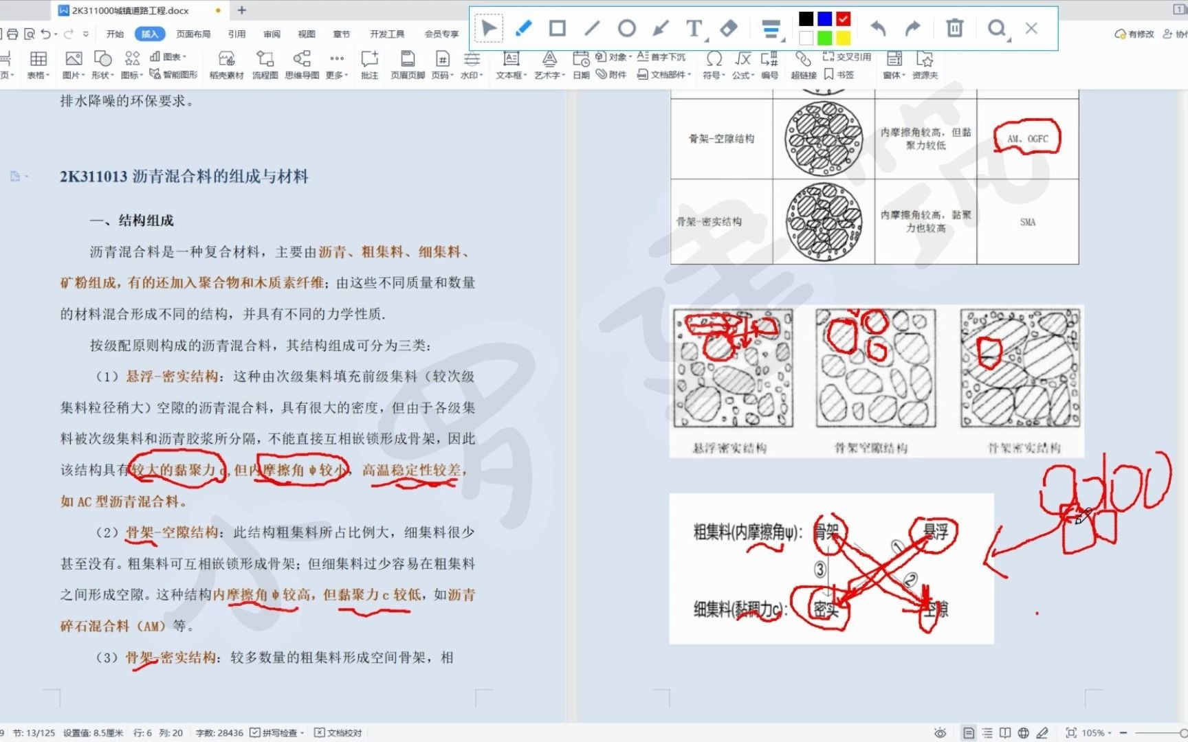 沥青混合料结构组成:悬浮-密实、骨架-空隙、骨架-密实结构【小罗建筑...