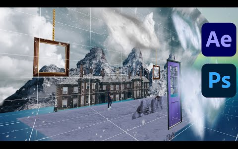 【AE教程|油管搬运|集合|特效动画】3D摄像机的运用