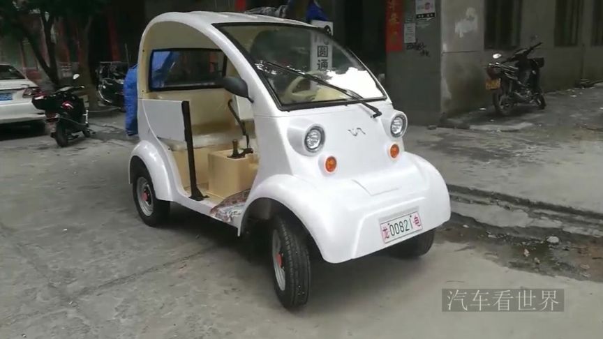 新能源电动车,还是敞篷的?见过吗?