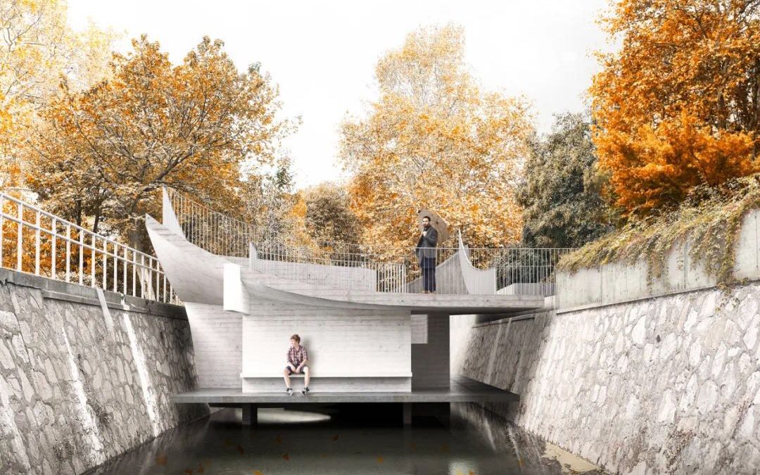 设计竞赛 | 长园·隐亭:南京迈皋桥长园廊桥设计竞赛获奖方案 | 四十亩...