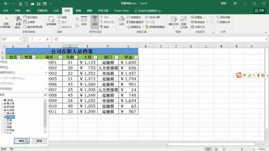 Excel零基础到精通62 数据筛选