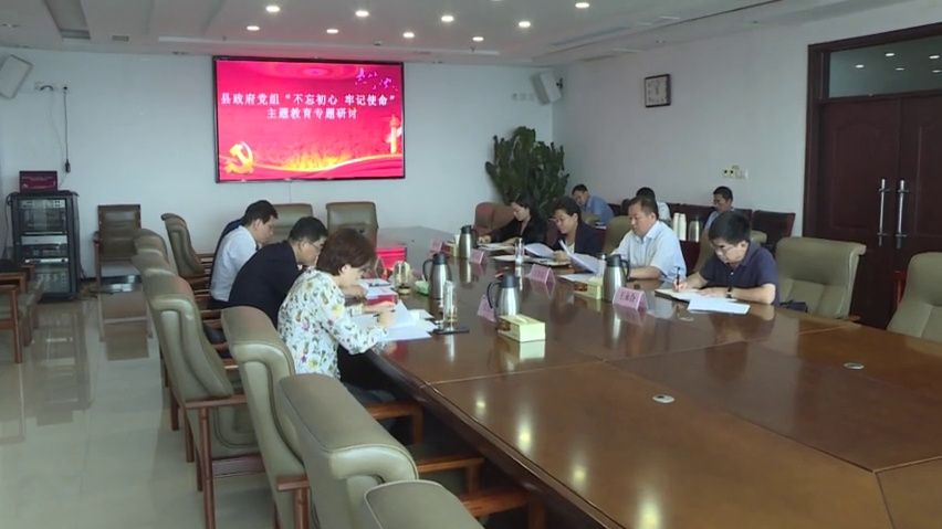 郓城县政府党组开展“不忘初心牢记使命”主题教育专题研讨
