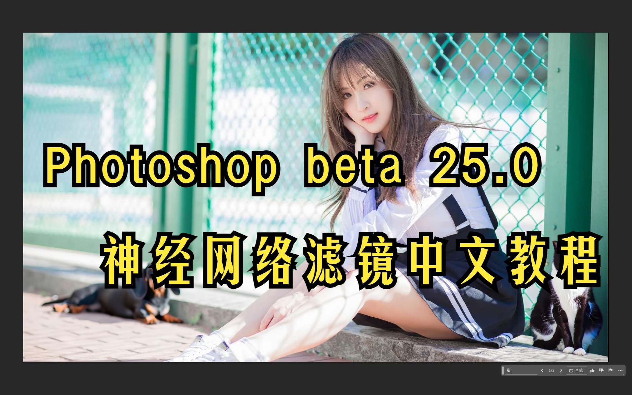 Photoshop beta 25.0 一键安装+神经网络滤镜完美支持中文附带教程