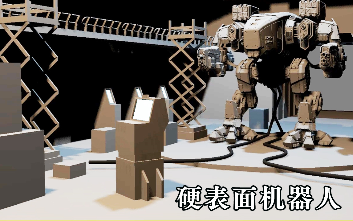 【3dmax道具建模】硬表面机器人模型制作,corona渲染器详细渲染教程