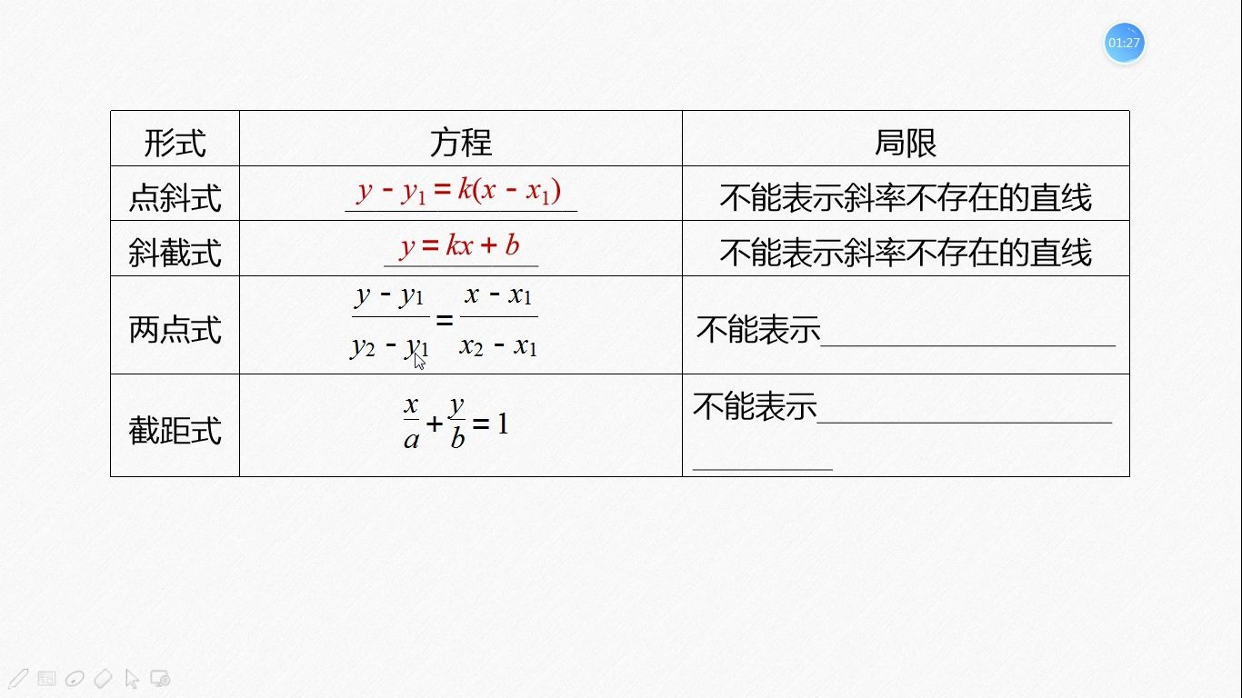 【高中数学】直线的方程(3)一般式