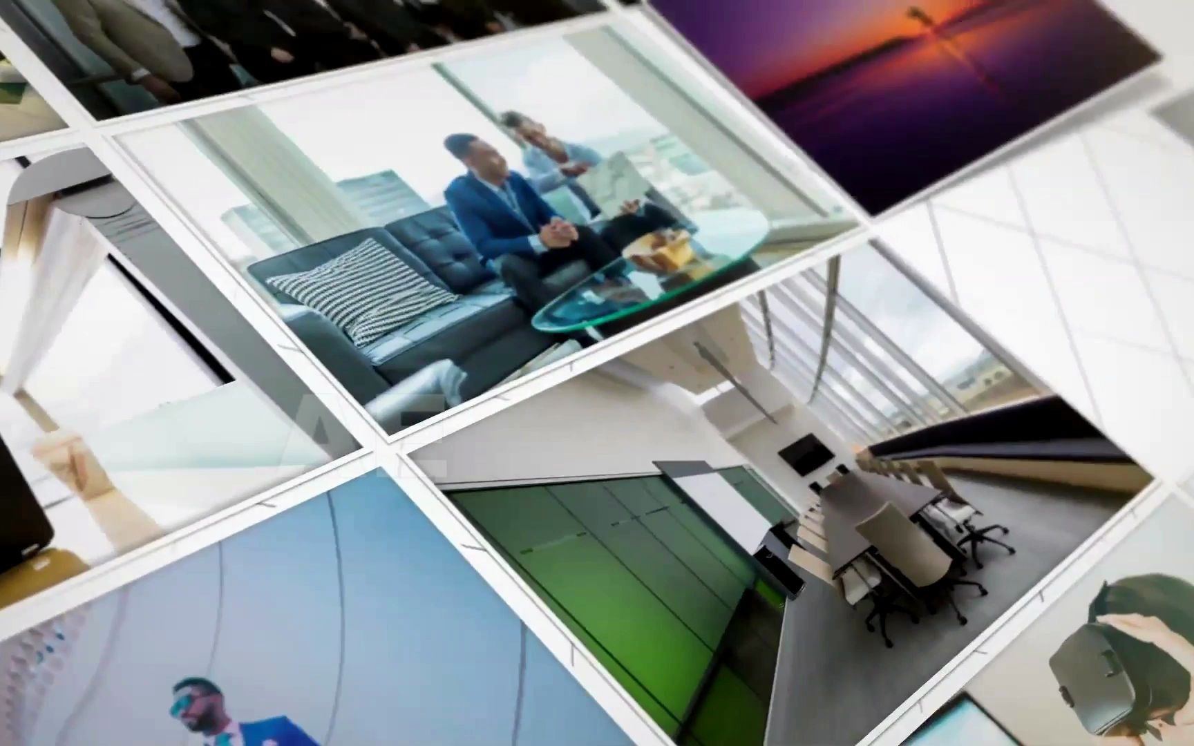 ae片头 1658 简洁大气可添加100张照片图片墙照片墙视频墙图片掉落...