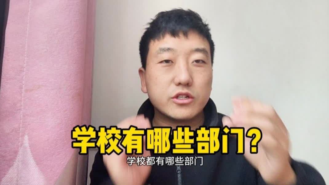学校有哪些部门