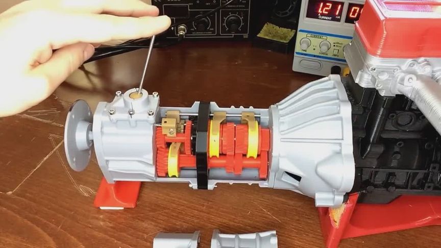 3D打印的变速箱,简直了