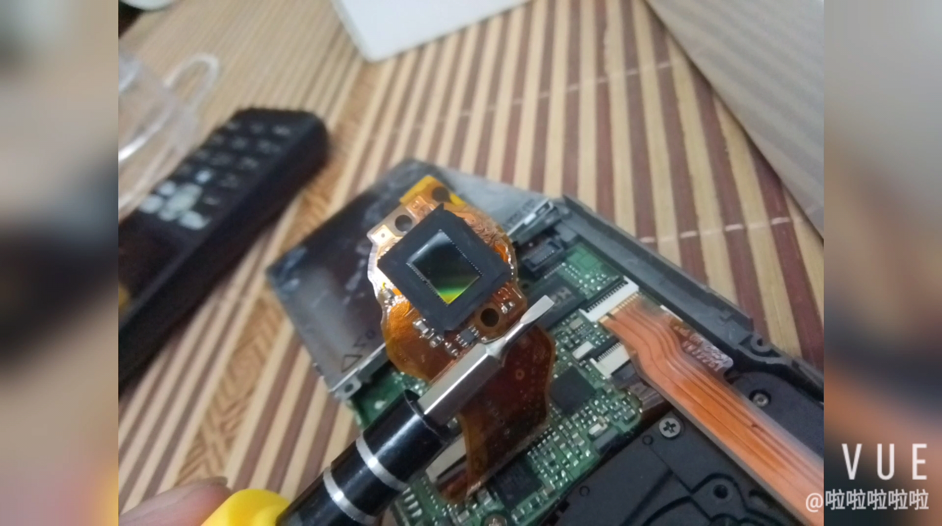 终于看到摄像头传感器啦!!!