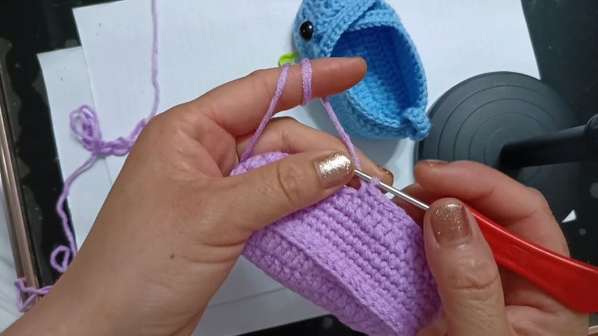 3—6个月宝宝鞋钩织教程第8集