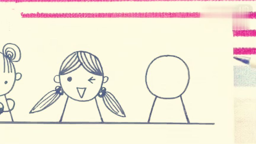 教你用圆形和梯形画各种形态的小可爱～来画一波敲可爱的小姑娘吧