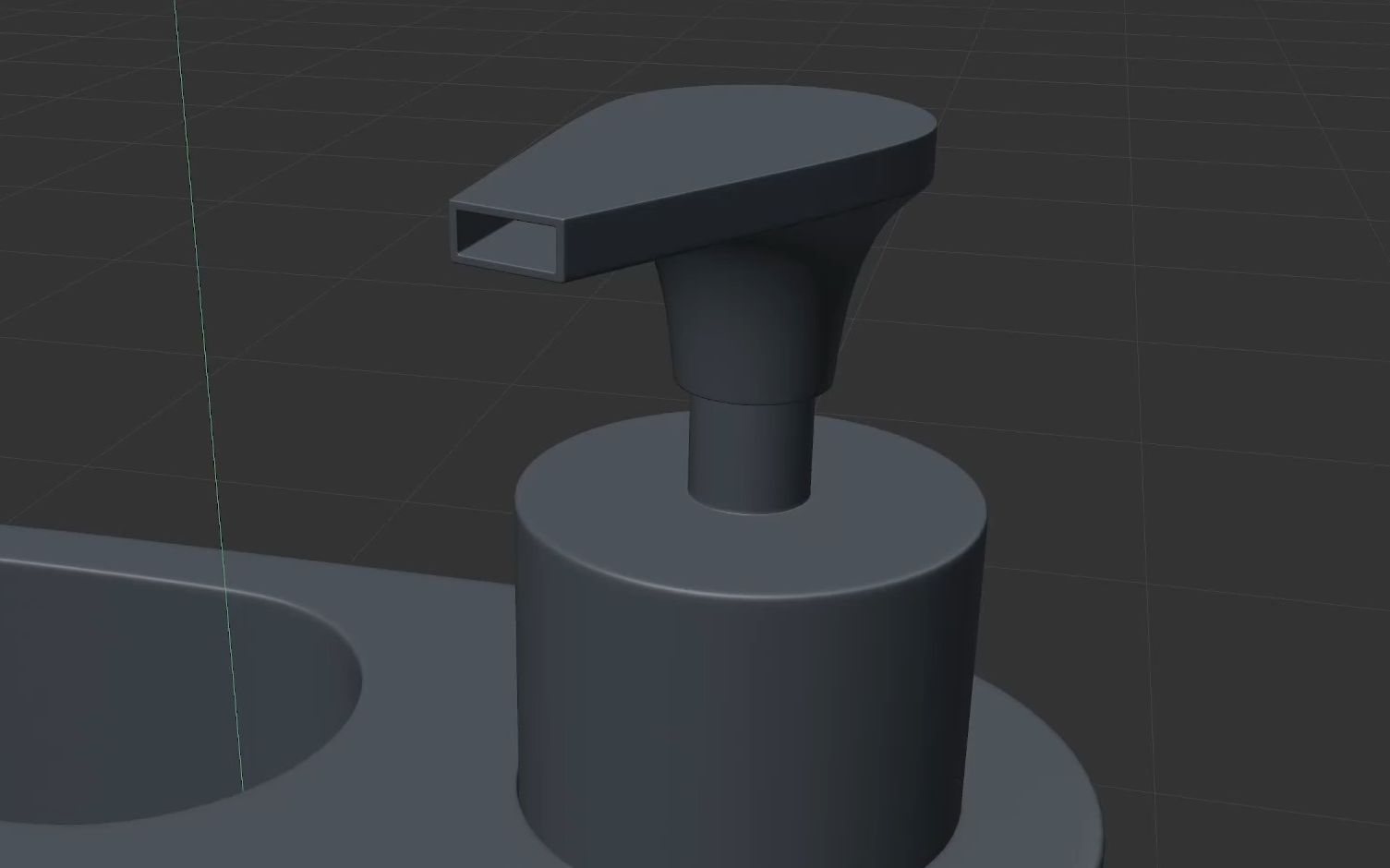 C4D2023洗手液喷嘴细分曲面建模