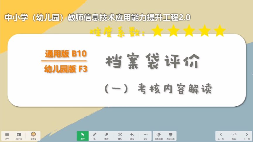 信息化2.0|B10/F3档案袋评价(一)考核内容解读