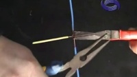 T形分支连接单股铜芯线 教学用素材