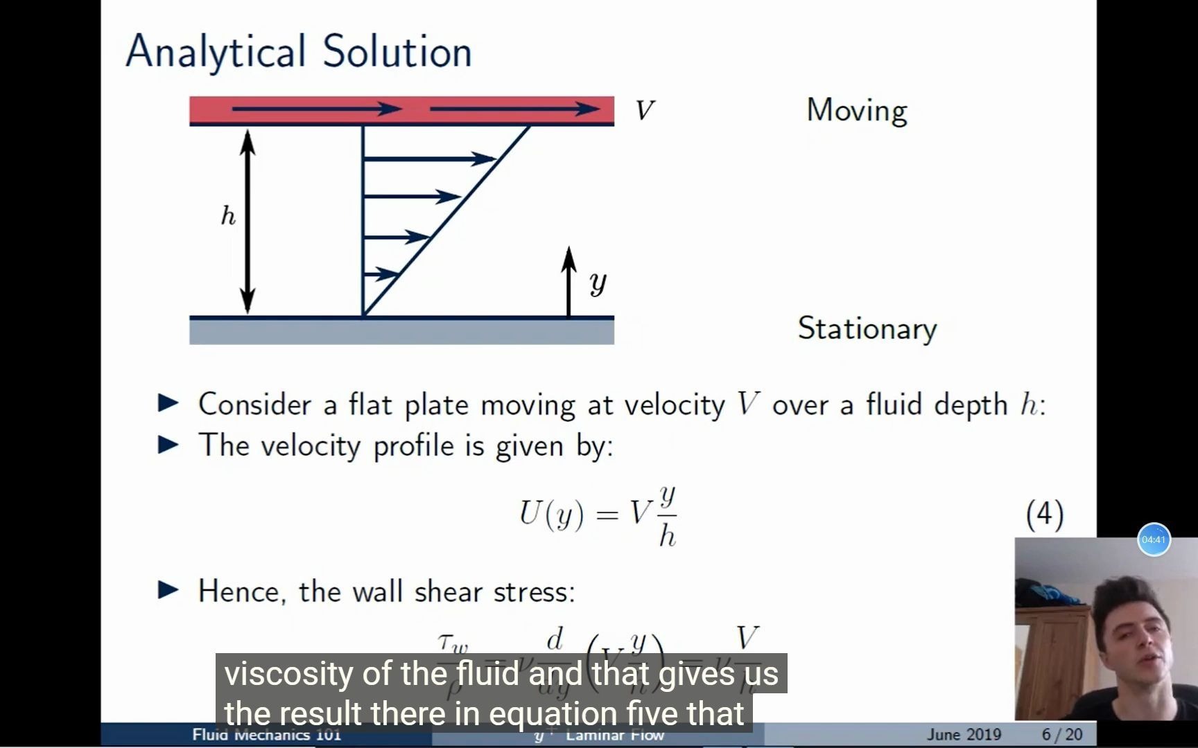 Fluid Mechanics 101_y+ for Laminar Flow
