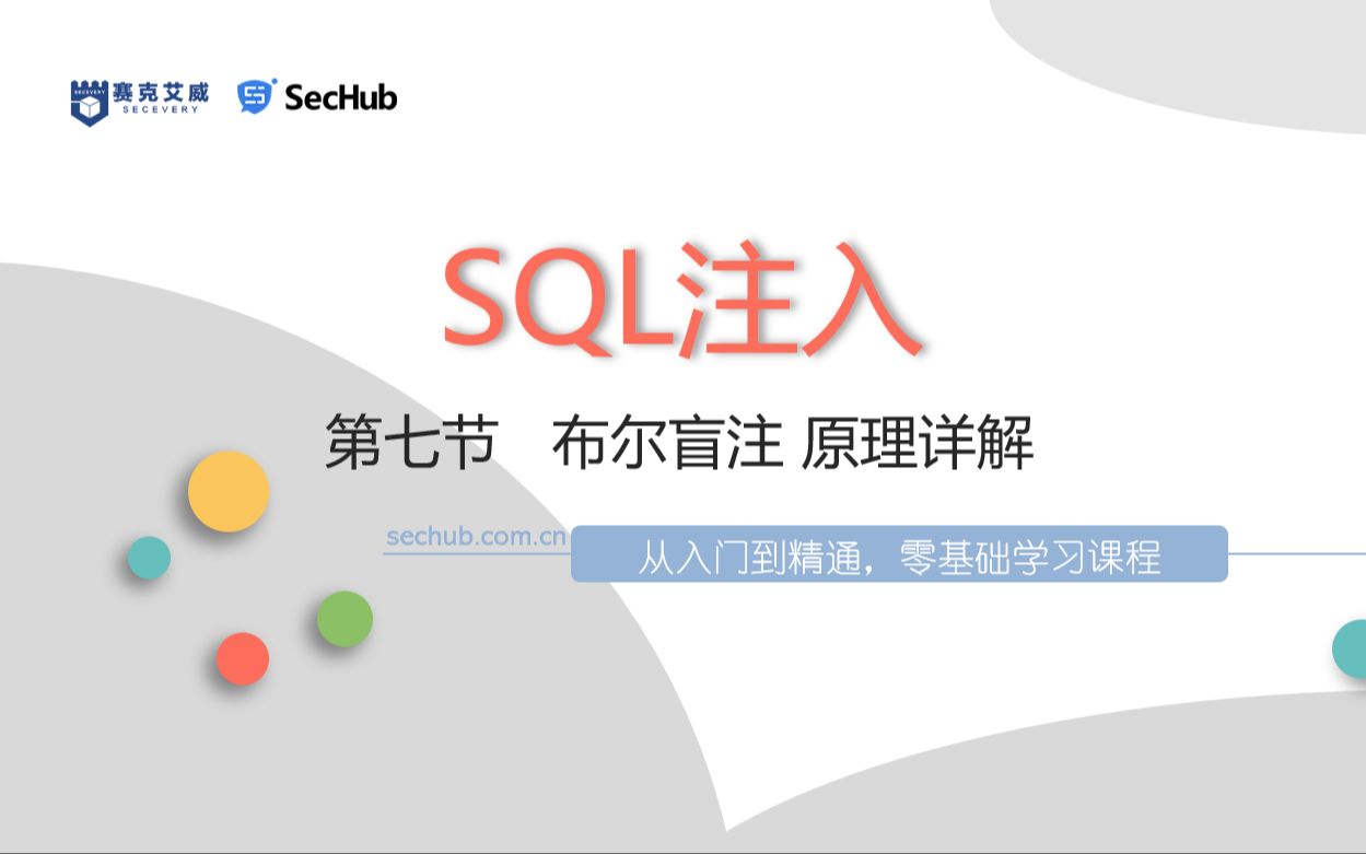 2023 B站最详细的SQL注入完整课程,从入门到进阶,零基础学习(第七...