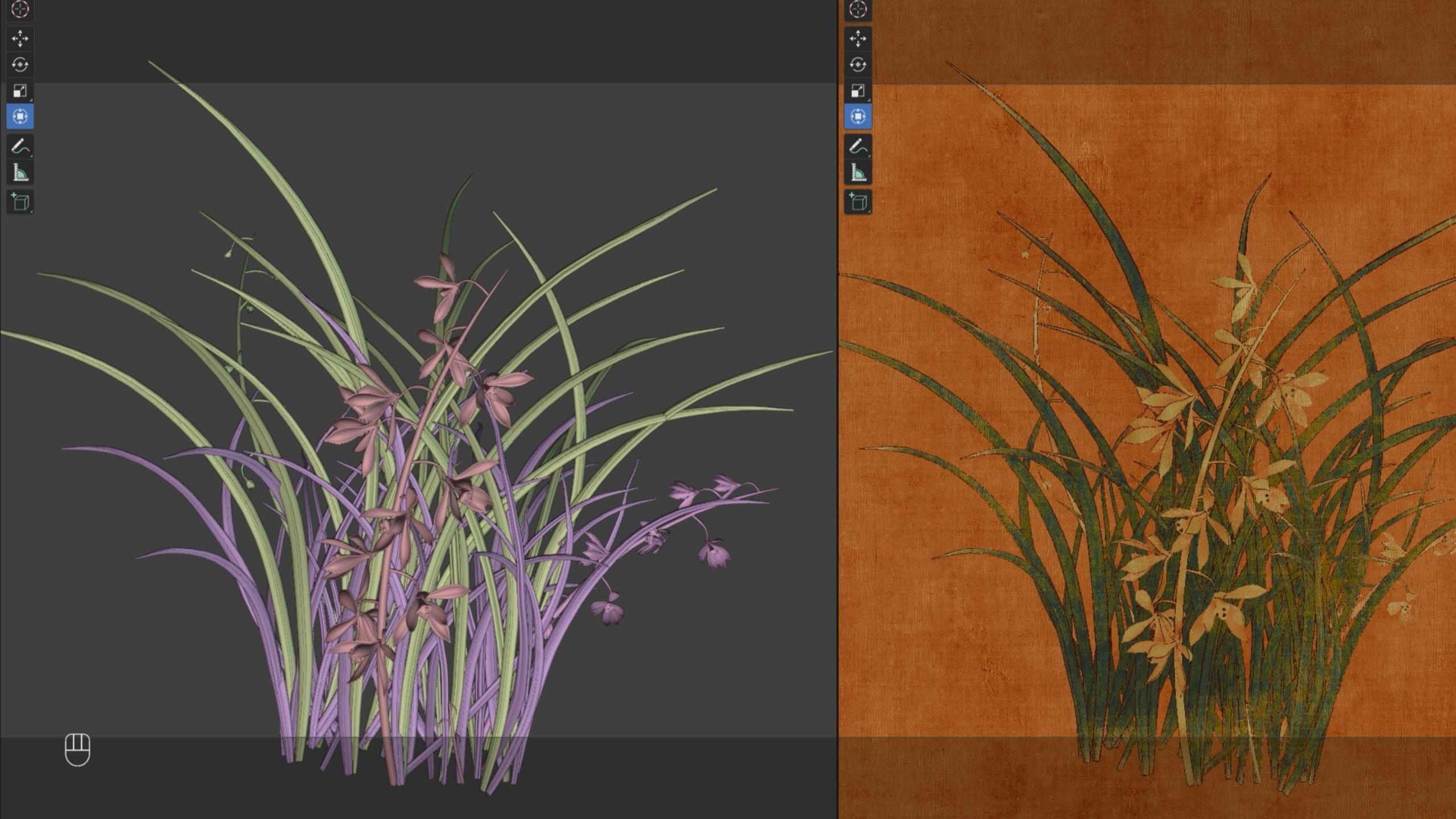 【Blender 水墨丹青国风动画渲染【六大风格案例丨国画学堂】】