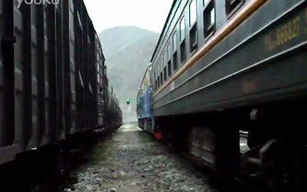 7557次胜利桥站鸣笛发车