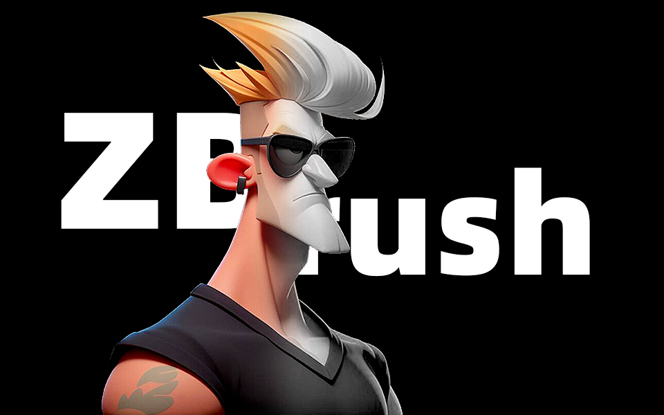 【ZBrush手办建模】迪士尼风格化卡通男性角色半身模型雕刻教程,...