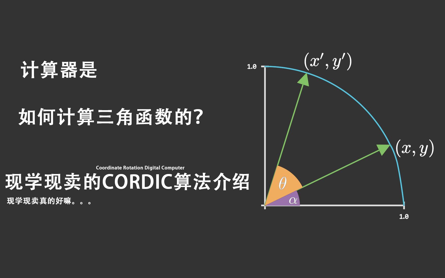 【manim】计算器是如何计算三角函数的?