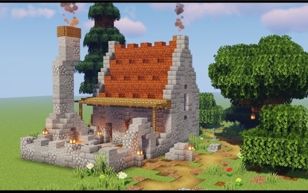 【Minecraft Sekai】铁匠铺|MC建筑教学