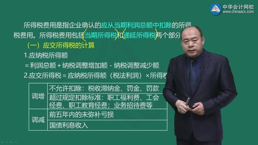 初级会计师考试 所得税费用精讲