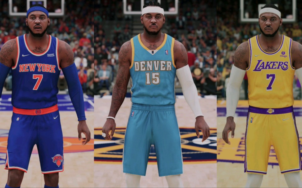 《NBA2K/LIVE》历代卡梅隆安东尼的面补造型,进攻万花筒来了!