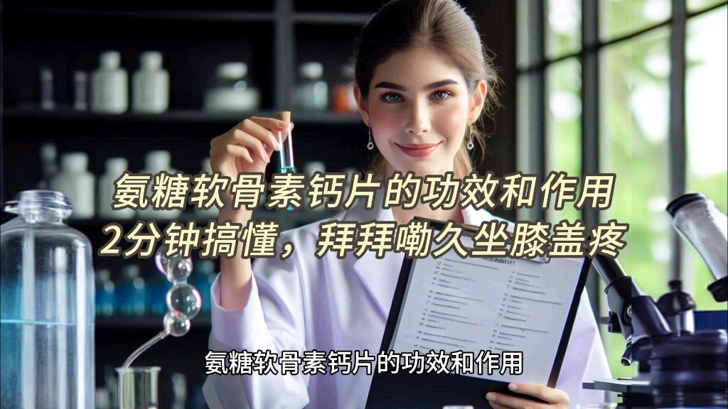 氨糖软骨素钙片的功效和作用2分钟搞懂,拜拜嘞久坐膝盖疼