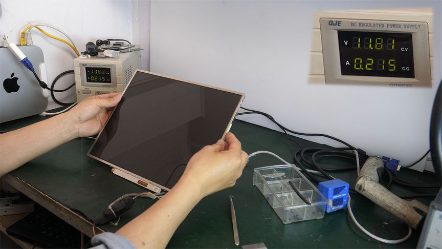 修个暗屏的戴尔老笔记本 顺带聊聊更换灯管细节及闪屏那点事情