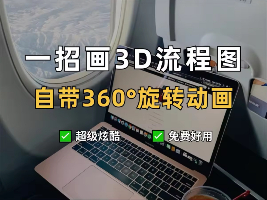 1分钟画了个3D流程图,老板惊呆了ߘ