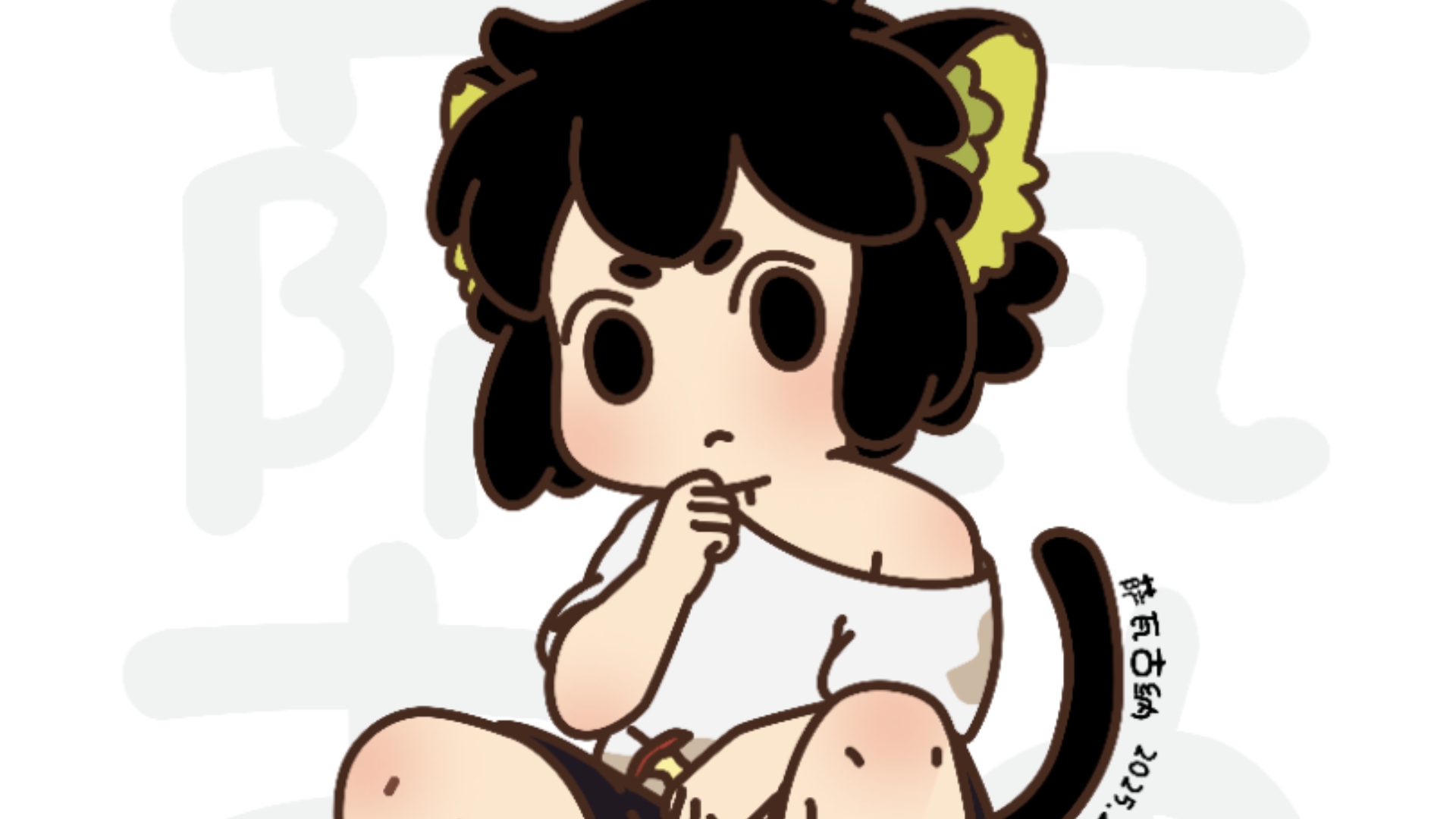 罗小黑简笔画|瞅啥 给点吃的