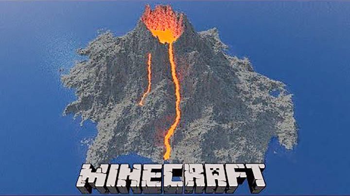 我的世界 牛人创造超真实火山地形