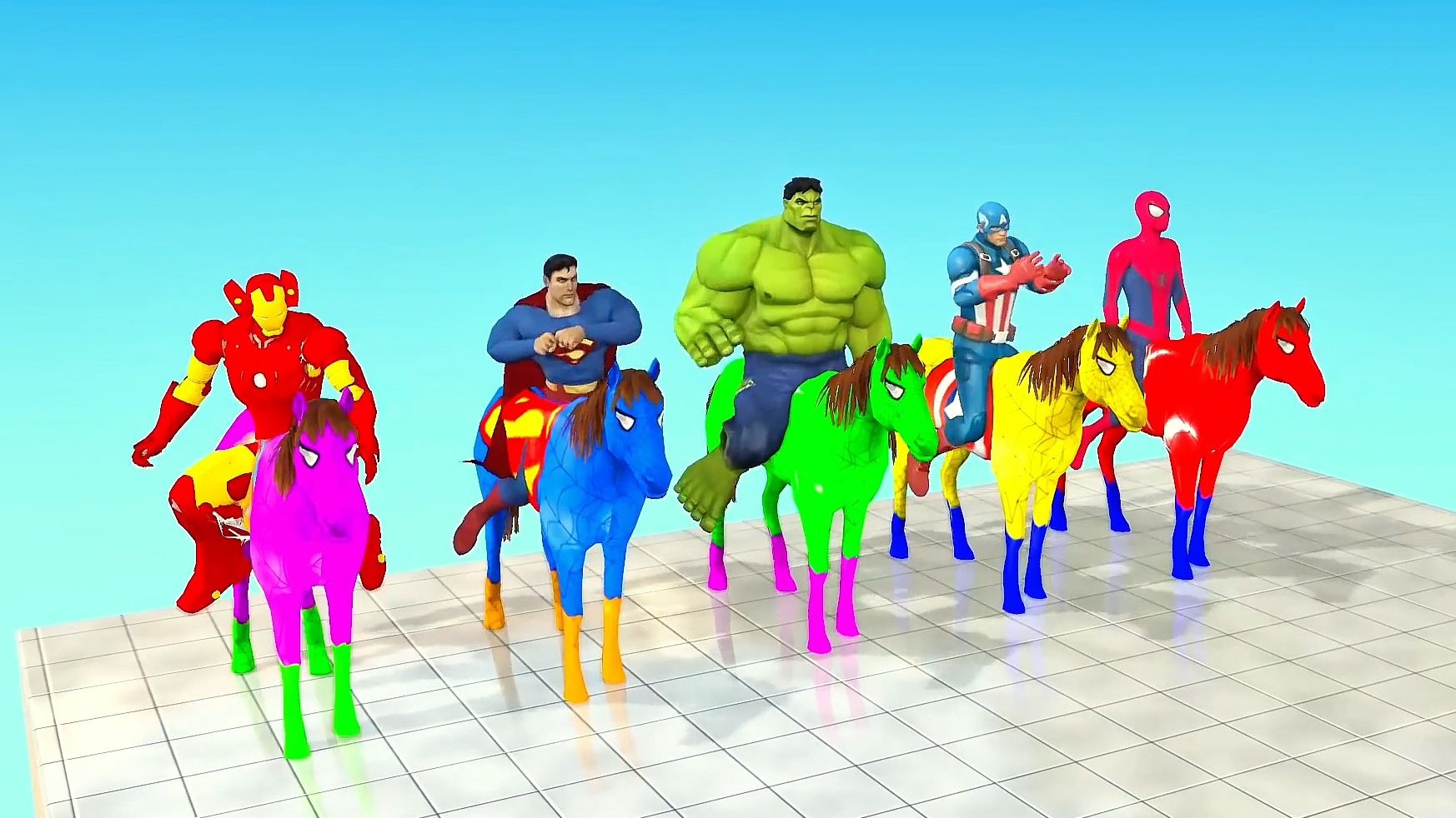 钢铁侠超人绿巨人美队和蜘蛛侠前来挑战关卡了,它们能否顺利通过_...