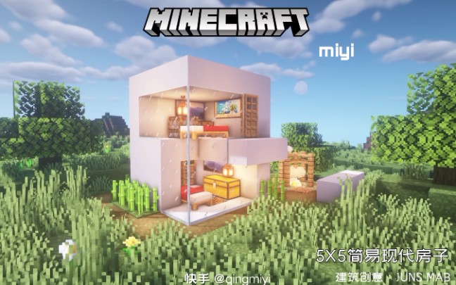 MINELRAFT/我的世界/MC 5×5简易现代房子