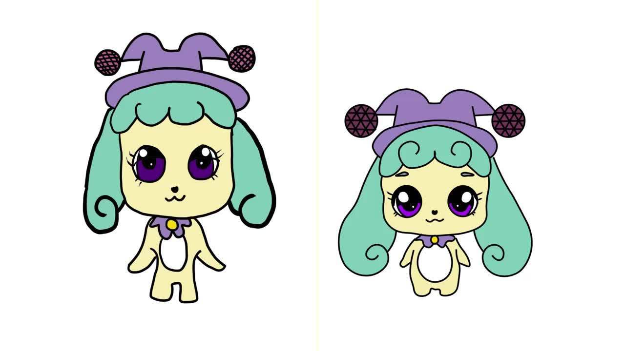 怎么画可爱的动漫人物?爸爸画的VS我画的