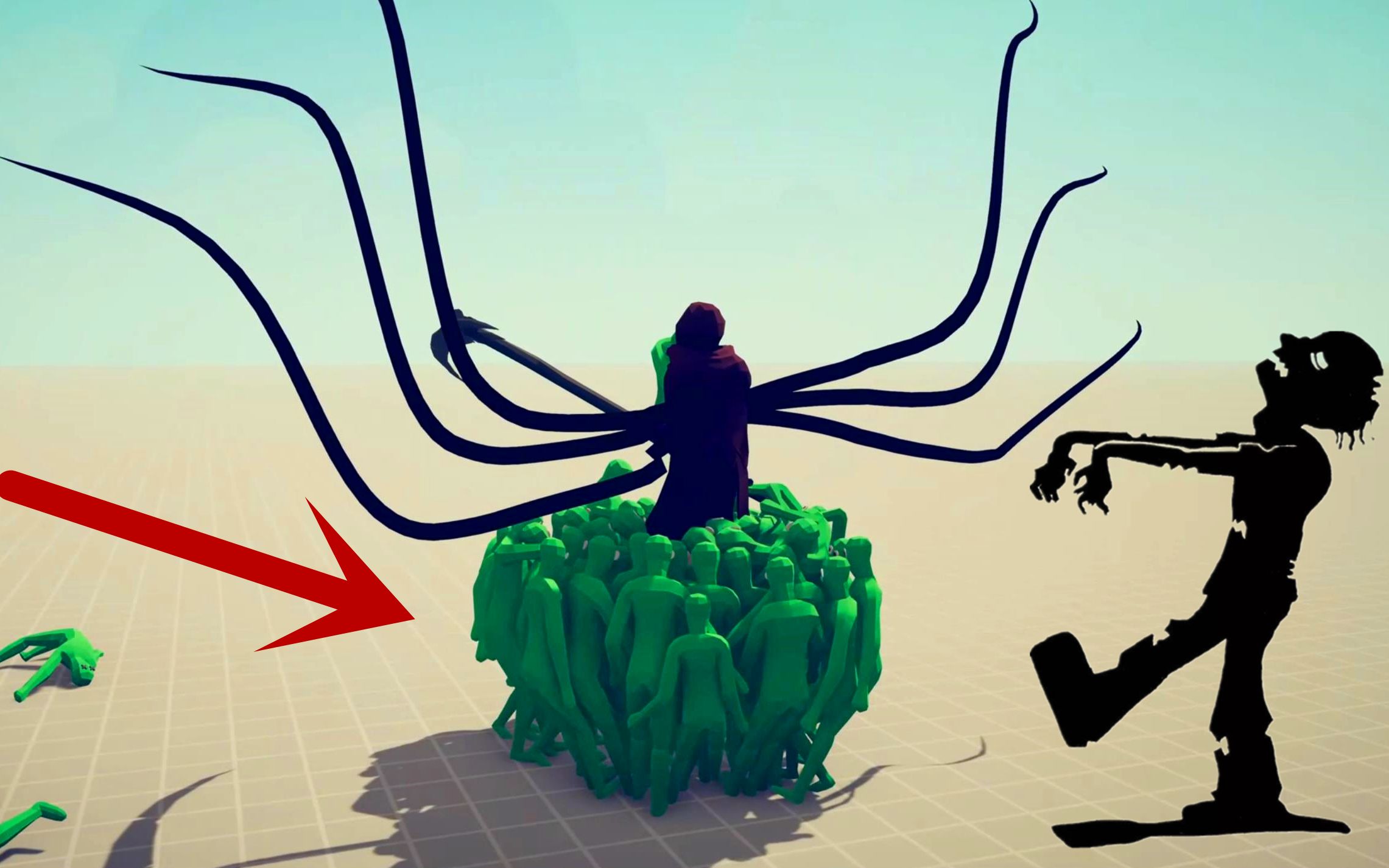 全面战争模拟器TABS:人类军队VS丧尸,镰刀才是真正的丧尸收割机!