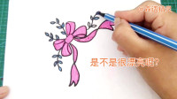 学画画基础入门,蝴蝶结简笔画,做手账手抄报最常用的手绘素材