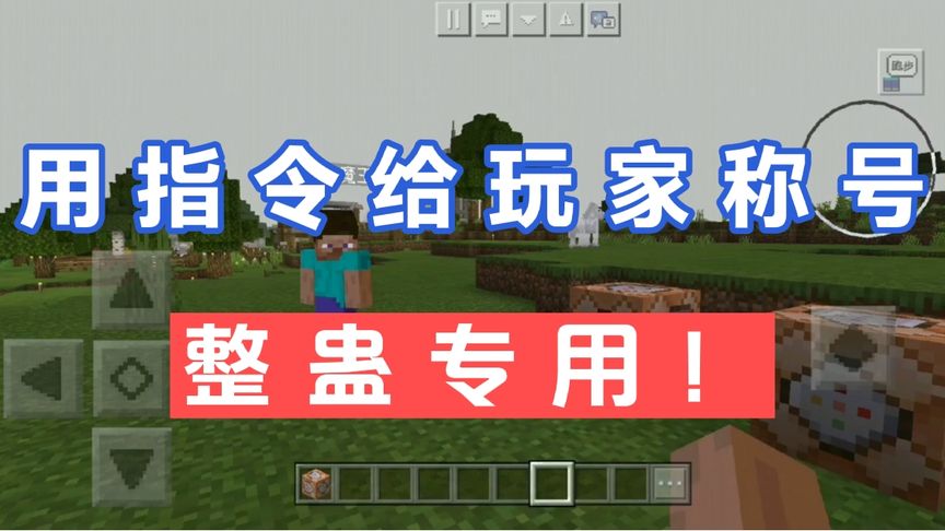 我的世界:使用指令给予玩家特殊称号