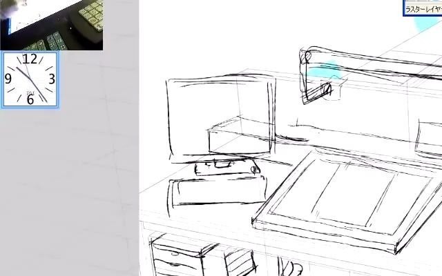 利用软件的透视功能绘制一个漫画工作室场景这个场景真费心血