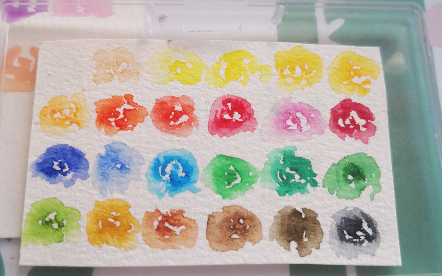 教你如何画出好看的色卡『玫瑰色卡教程』