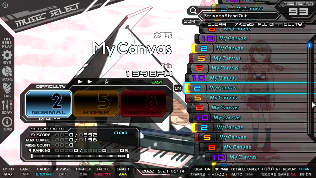 [DP BMS]My Canvas SPN 92.90% Clear