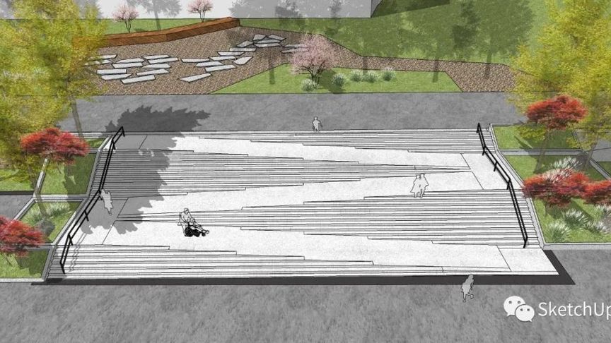 主创1小时画的无障碍通道,我1分钟做出来了