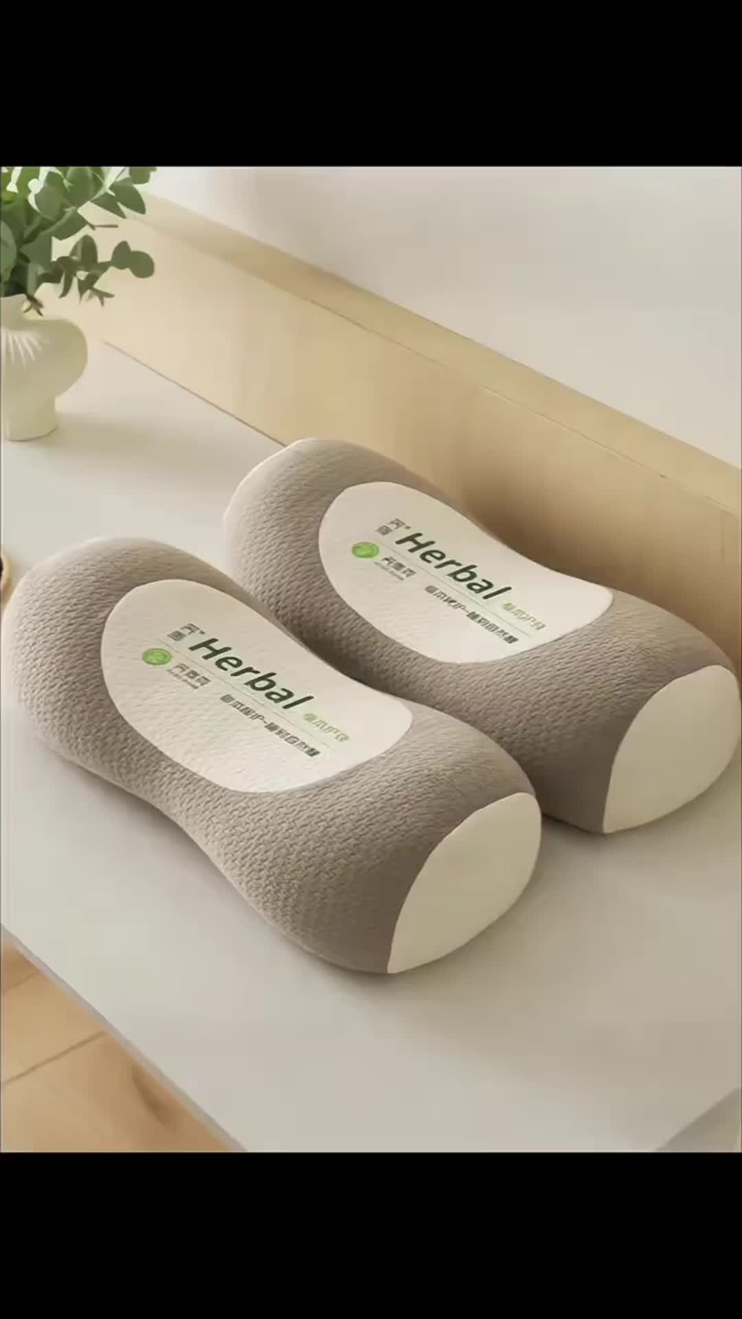 一枕多用 荞麦壳颈椎专用枕头#护颈椎助睡眠成人学生牵引腰椎枕颈#...