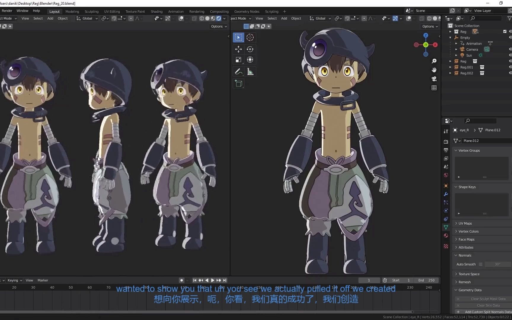 [#01]Blender 3.0 角色建模教程-初学者友好(机翻双语字幕)