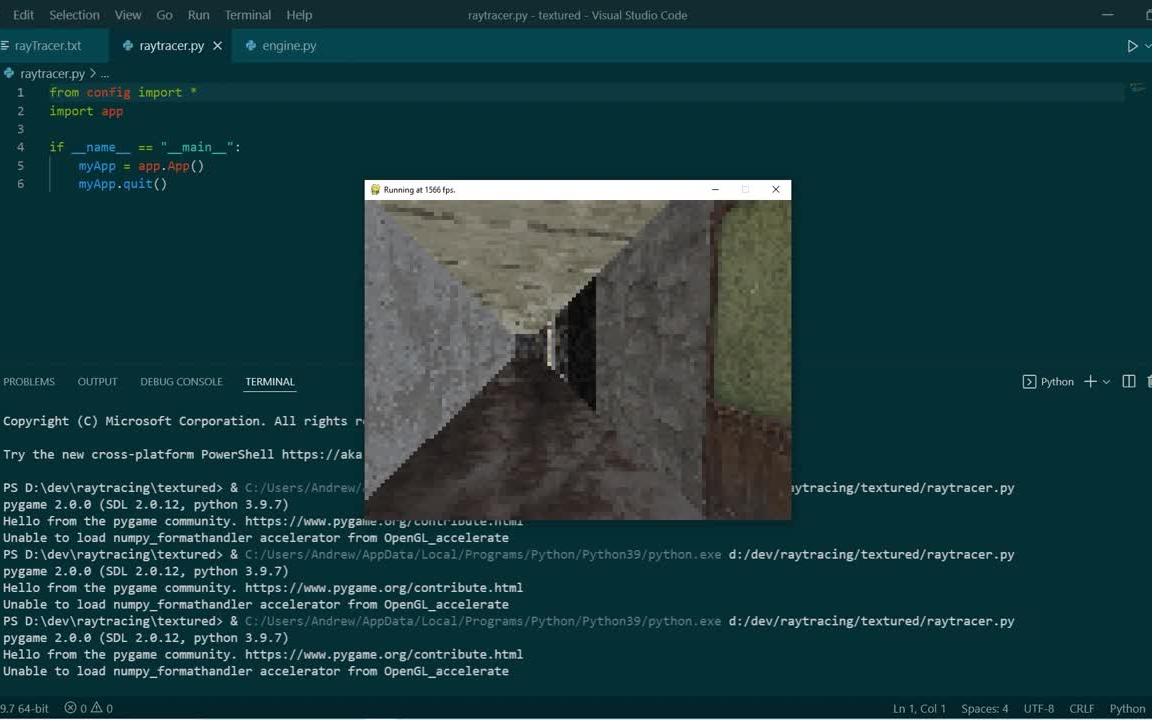 Python 实时光线追踪(Realtime Raytracing in Python)
