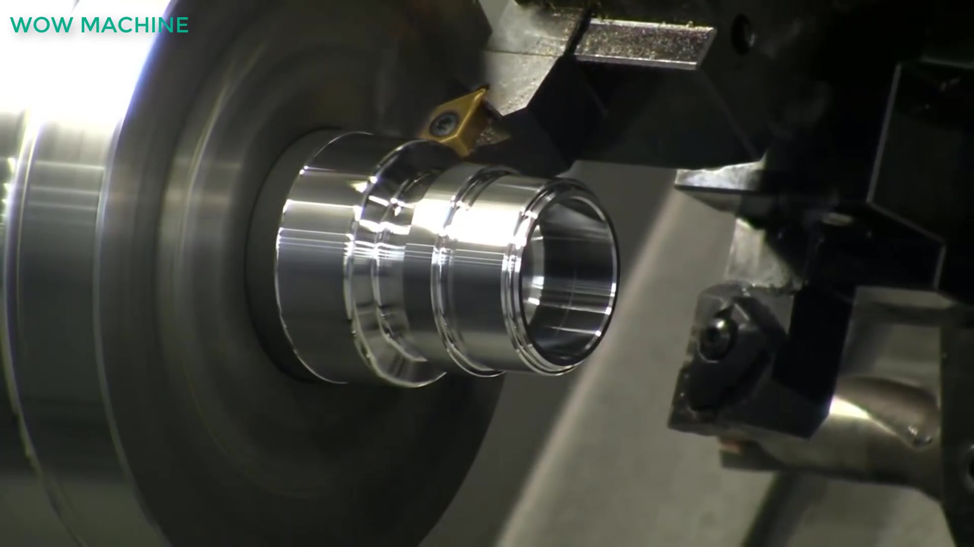 10:02 CNC数控车床加工不同工艺过程,每个步骤都精确到位