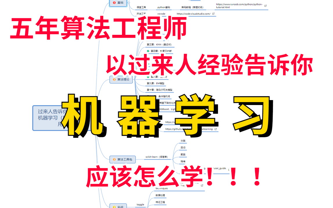 【机器学习应该怎么学?】五年算法工程师以过来人的经验告诉你机器...